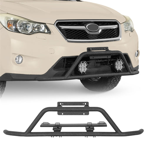 Rally light Bar Tubular Front Bumper For 2013-2017 Subaru XV Crosstrek ...