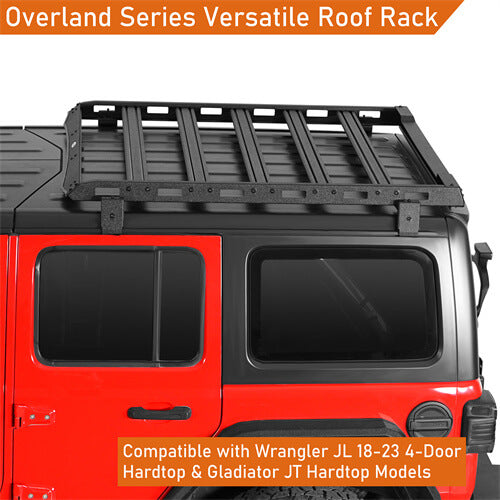 Aluminum Roof Top Cargo Rack For 18-23 Jeep Wrangler JL & Gladiator JT ...