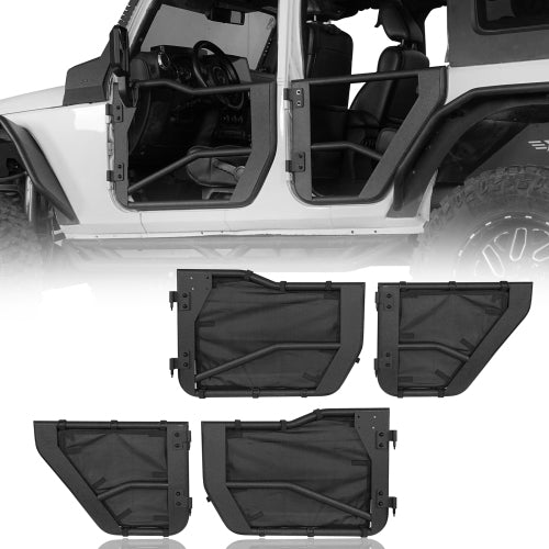 Jeep JK Tubular Half Doors for 2007-2018 Jeep Wrangler JK 4-Door ...