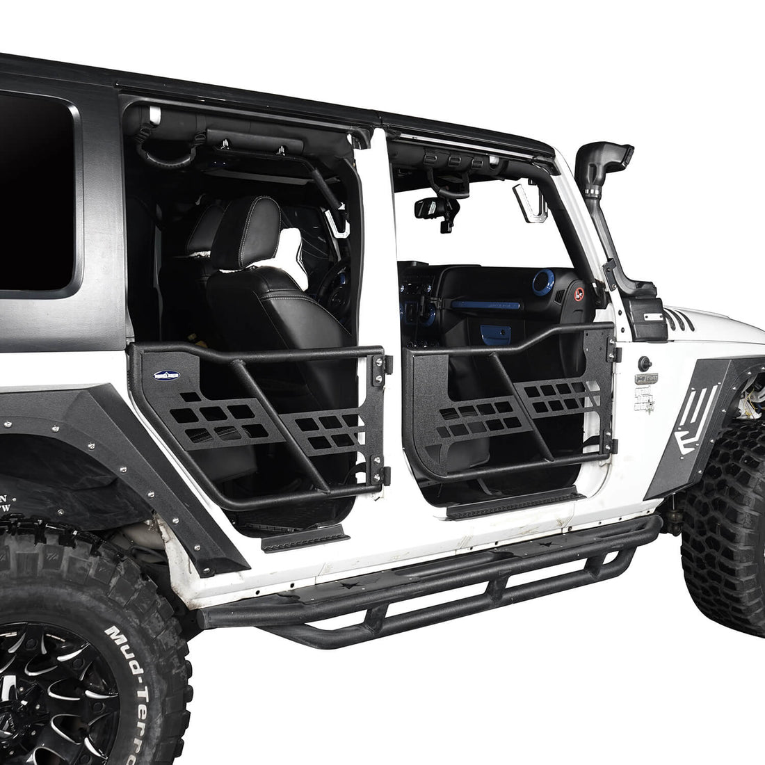 4-Door Tubular Doors Half Doors for 2007-2018 Jeep Wrangler JK ...