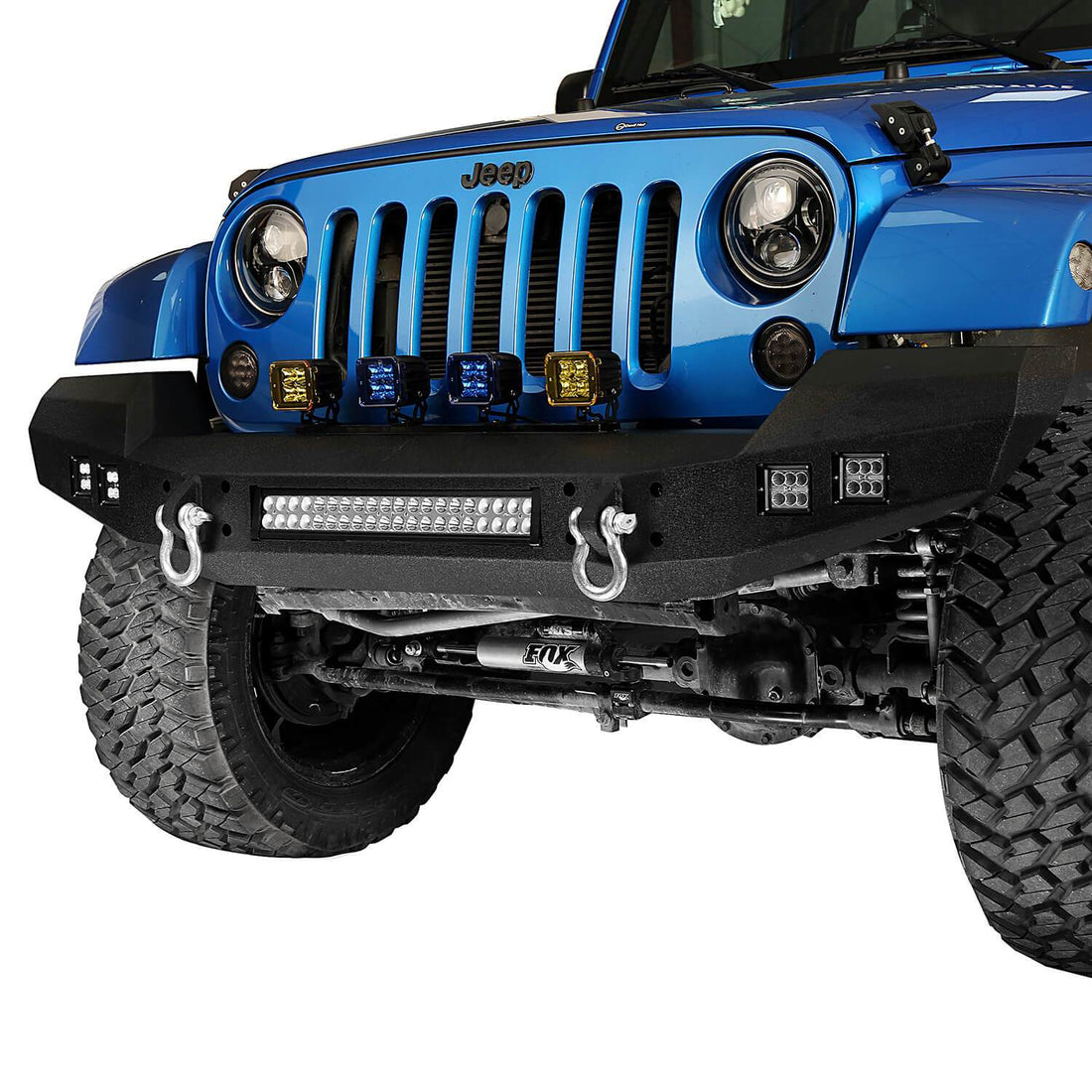 Jeep JK Full Width Front Bumper & Rear Bumper for Jeep Wrangler JK JKU ...