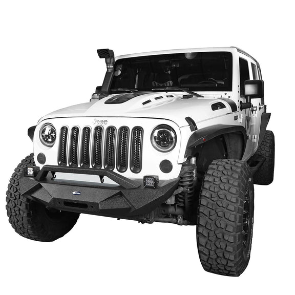 Jeep JK Front & Rear Bumper Combo for 2007-2018 Jeep Wrangler JK ...