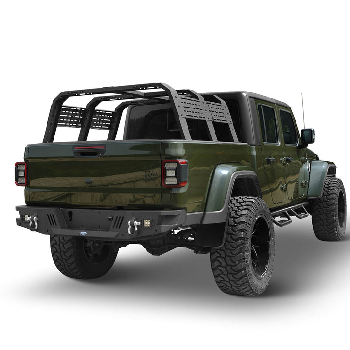 Jeep Gladiator Rear Bumper Offroad Guard Protector (20-26 JT) - Ultral ...