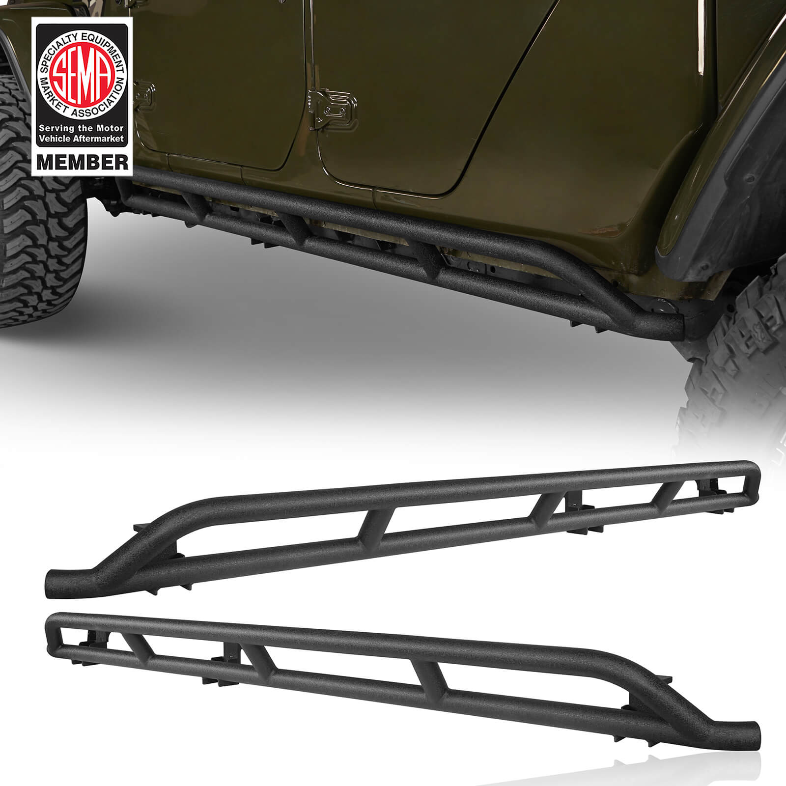 2020-2021 Jeep Gladiator Side Steps | Half Doors | Running Boards ...