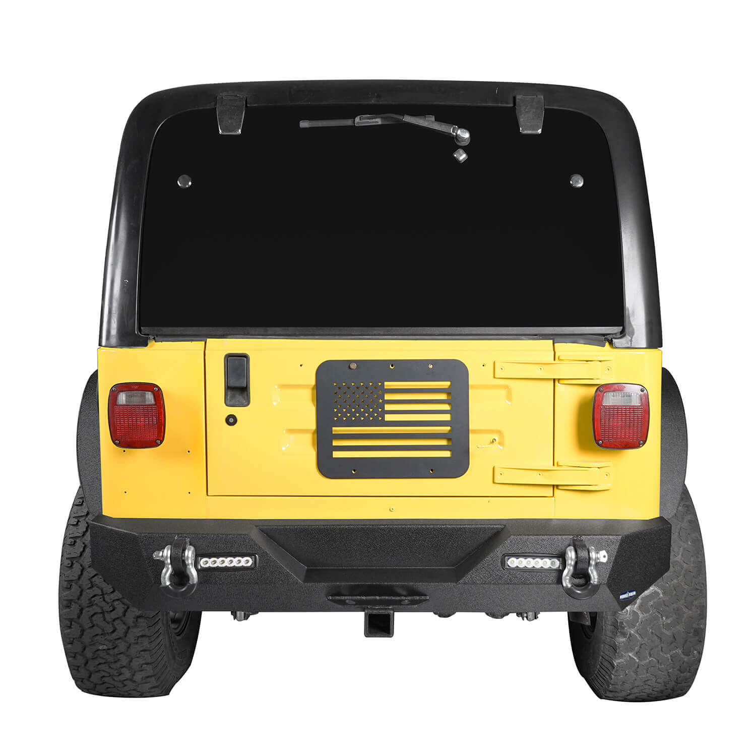 Jeep TJ Rear Bumper w/2" Hitch Receiver for Jeep Wrangler YJ TJ ...