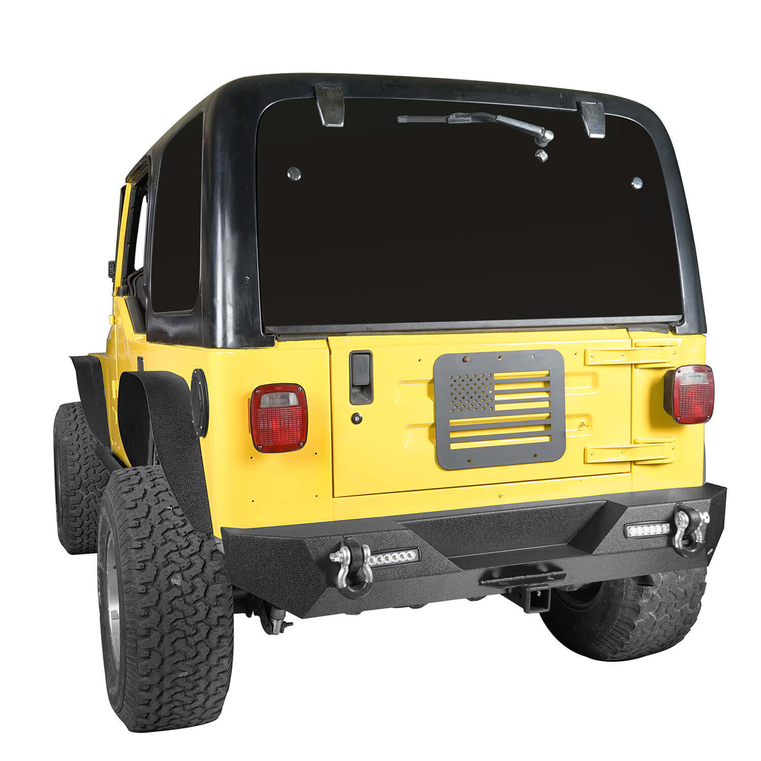 Jeep TJ Rear Bumper w/2" Hitch Receiver for Jeep Wrangler YJ TJ ...